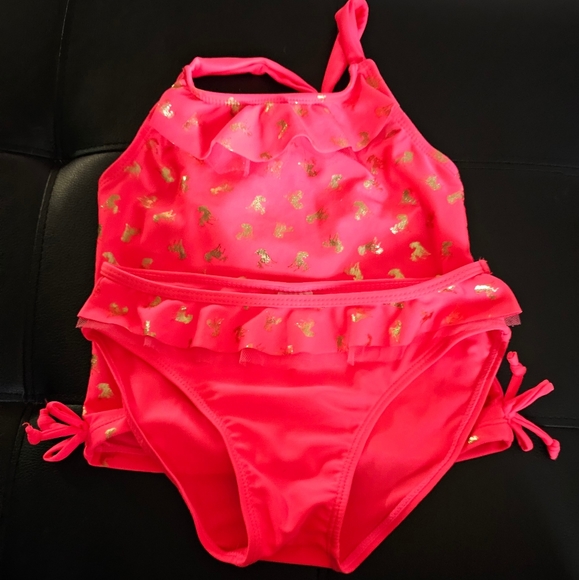 Cat & Jack | Swim | 6x Neon Pink 2 Pc Bathing Suit | Poshmark